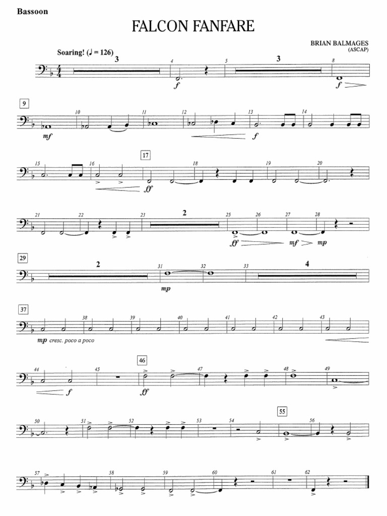 04. Falcon Fanfare - Bassoon | PDF