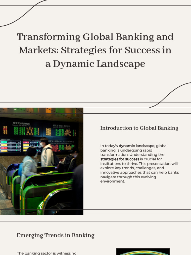 Slidesgo Transforming Global Banking and Markets Strategies For Success ...