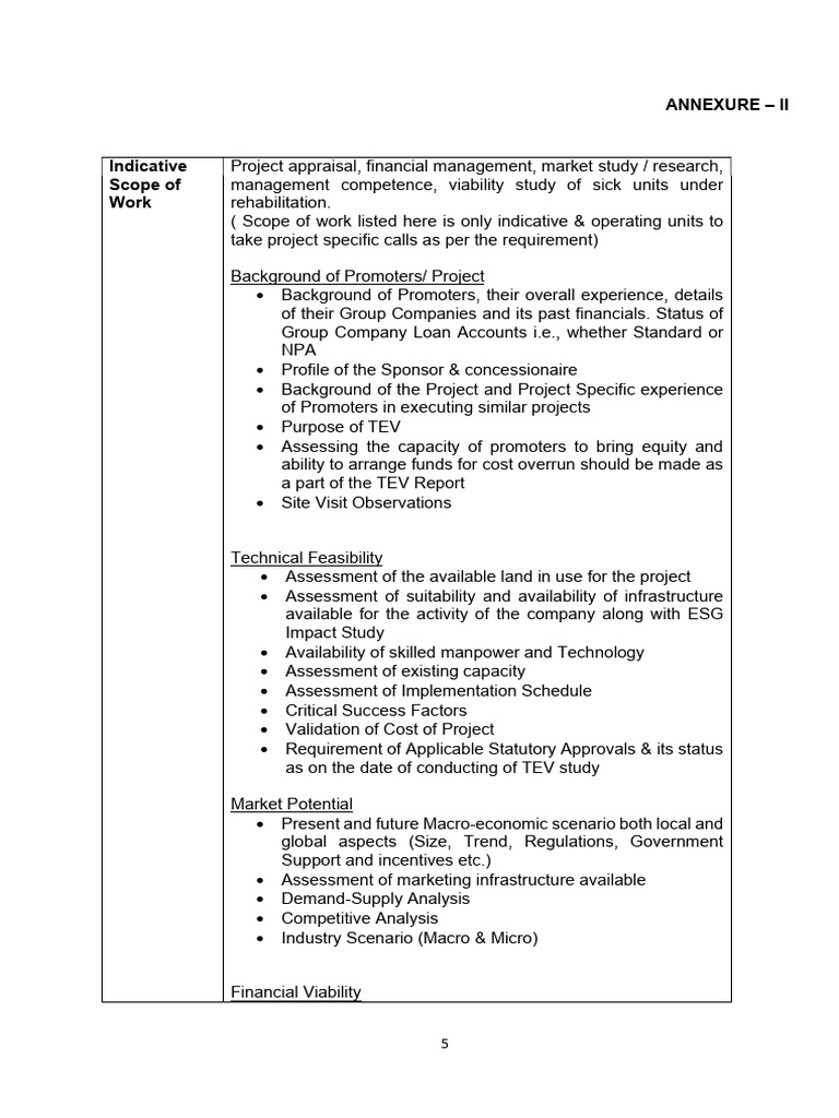 050720241044-Scope of Work Annexure II | PDF | Swot Analysis | Share Repurchase