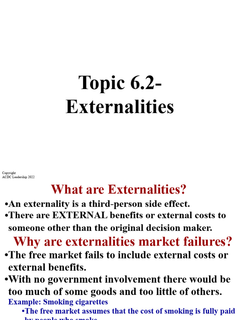 6 2-Externalities | PDF | Externality | Pricing