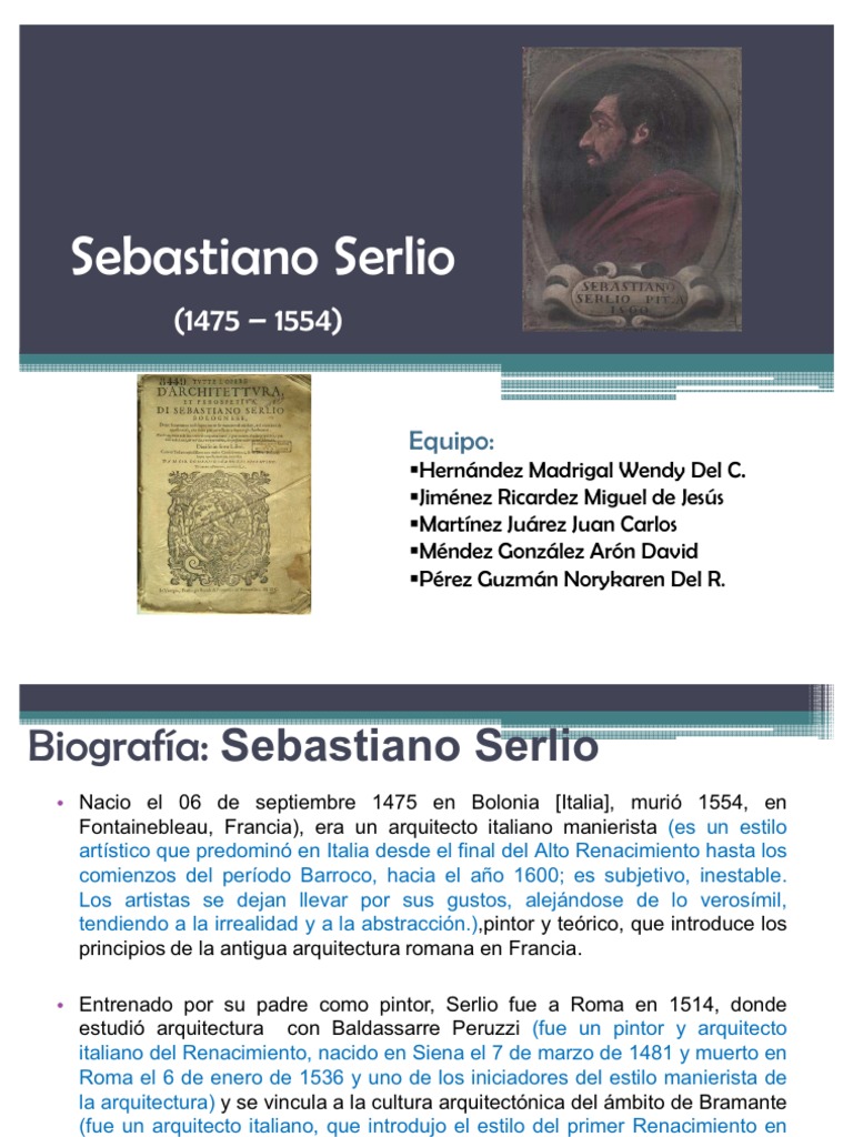 Sebastiano Serlio | PDF | Renacimiento | Italia