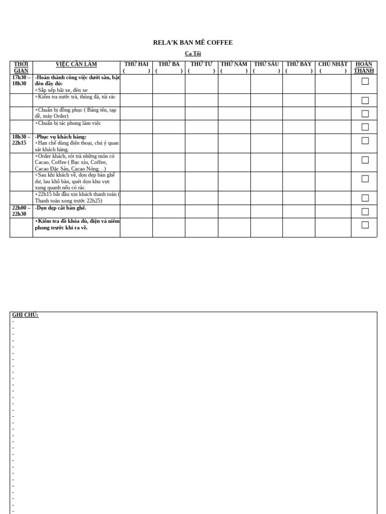 Relak CA Tối End | PDF
