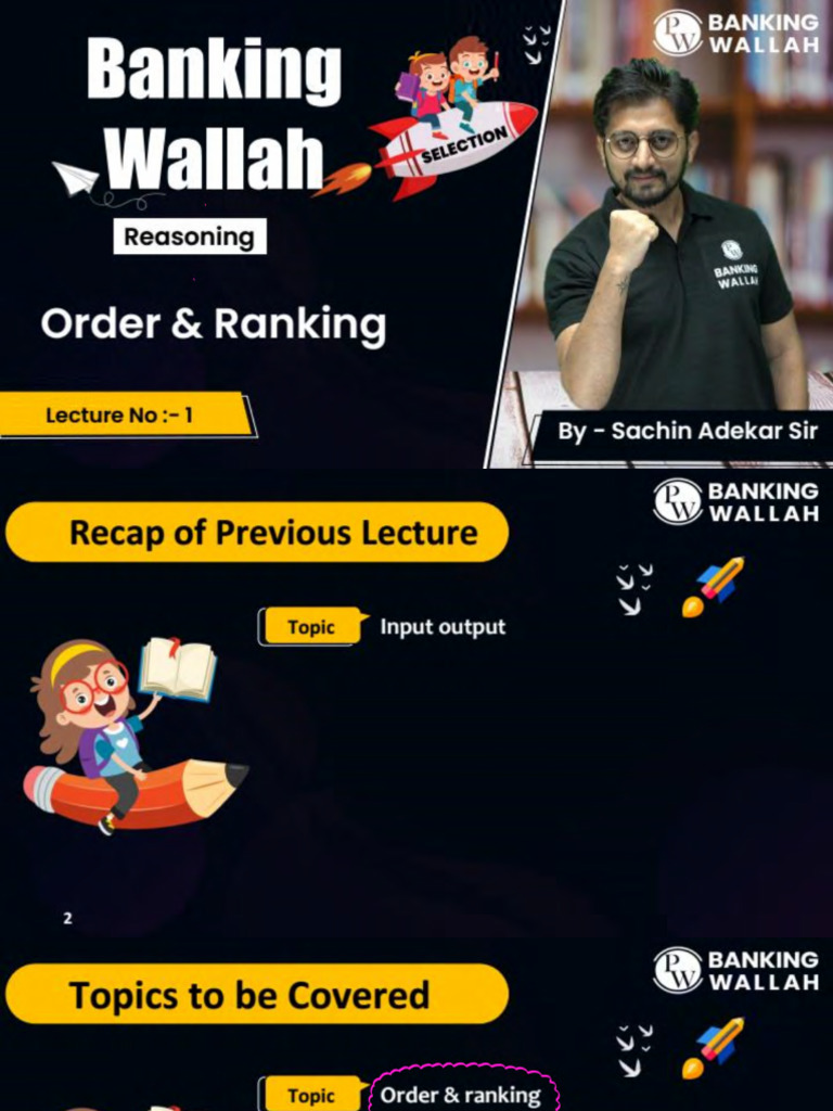 Order & Ranking 01 _ Class Notes | PDF