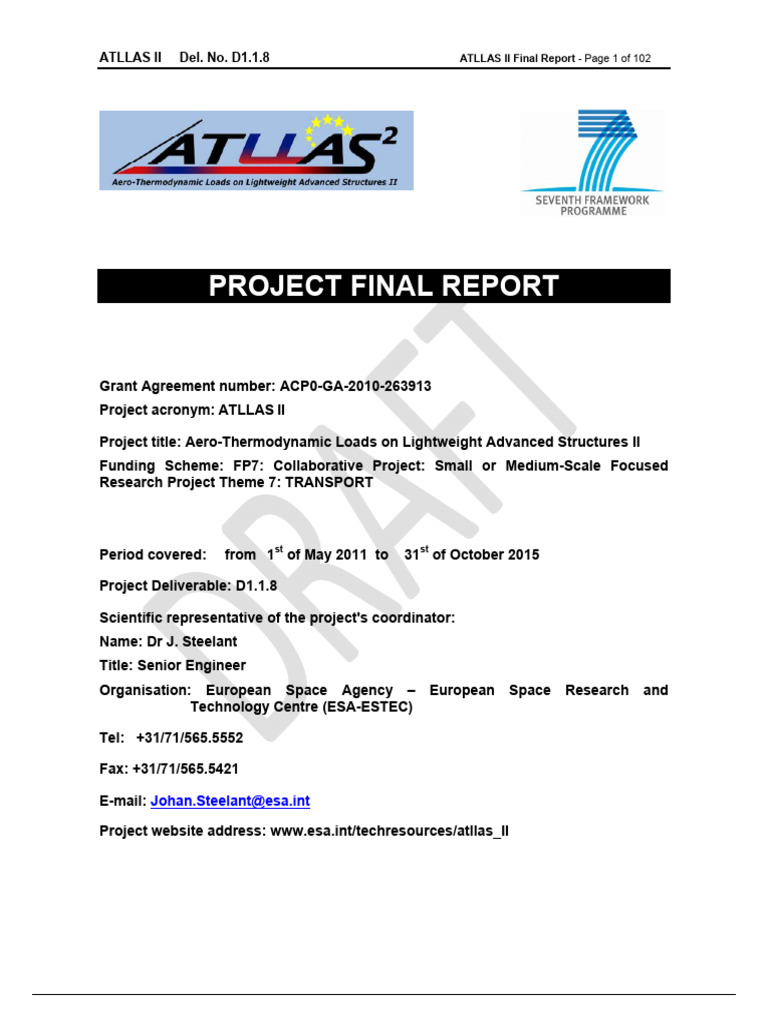 Final1-d1-1-8 Final Report Atllas II v1 | PDF | Aerodynamics | Computational Fluid Dynamics