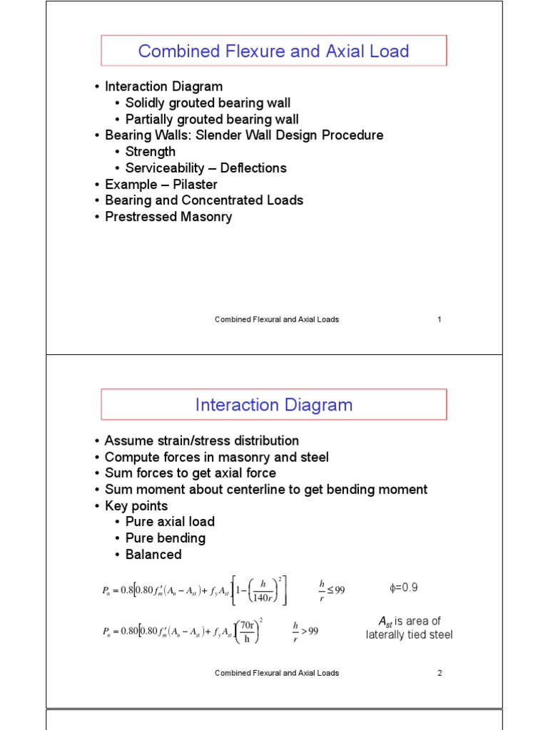 Axial and Flexure | PDF | Column | Strength Of Materials