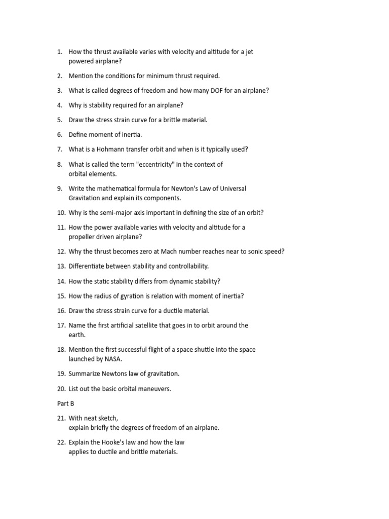 Space Engineering Review Questions | PDF | Orbit | Orbital Maneuver