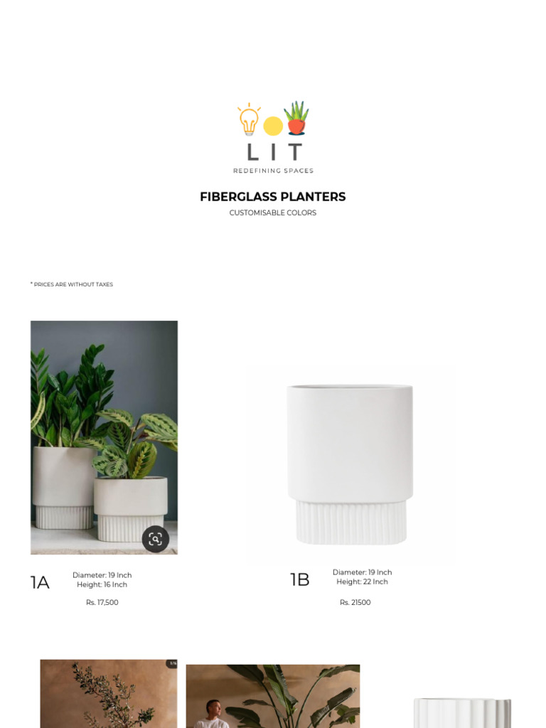 Fiberglass Planters Designs.pptx (2) (1) | PDF