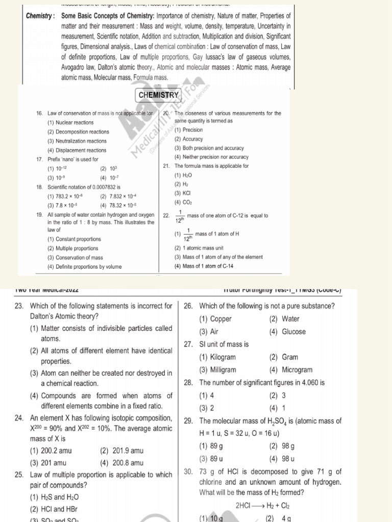Practice Paper-2 | PDF