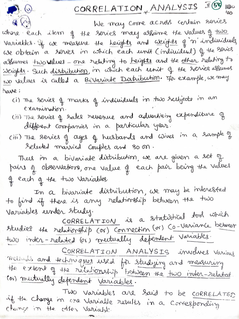 Correlation and Regression | PDF