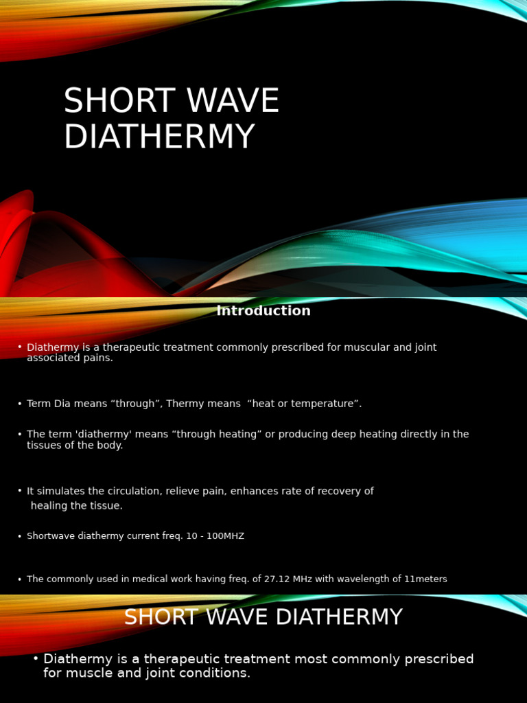 Shortwave Diathermy for Inflammation Relief | PDF | Causes Of Death ...