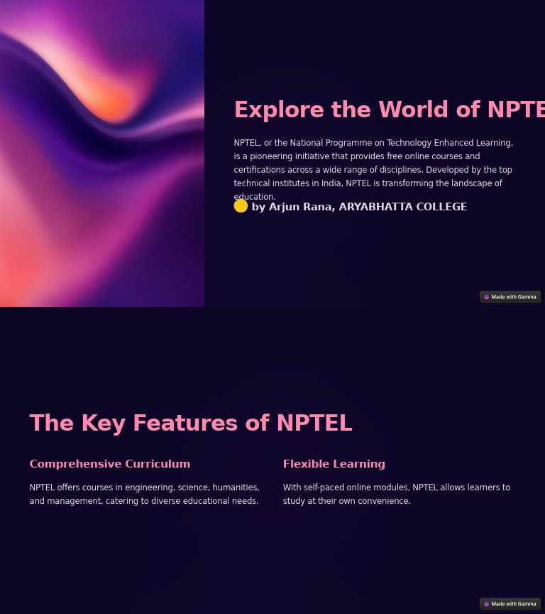 Explore-the-World-of-NPTEL | PDF