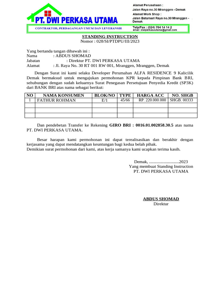 SI Pendebetan Dana AR 9 BRI DMK | PDF