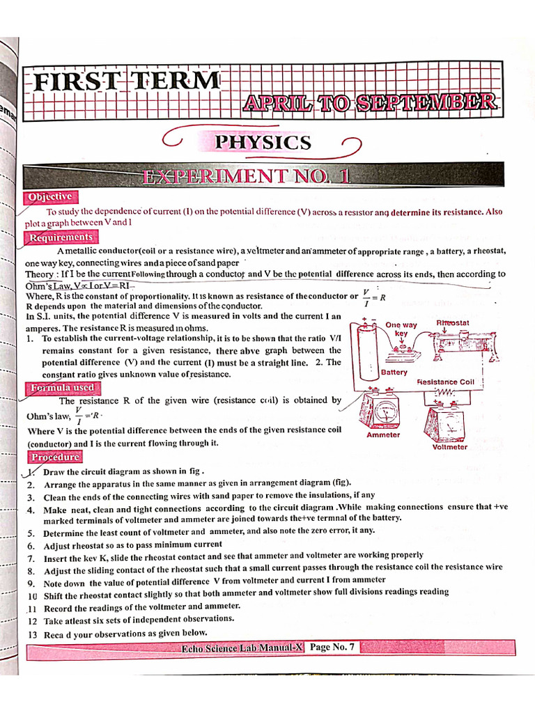 I Am Sharing 'Physics Practicals' With You | PDF