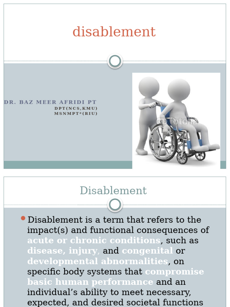 8. Disablement 1 | PDF | Ankle | Disability
