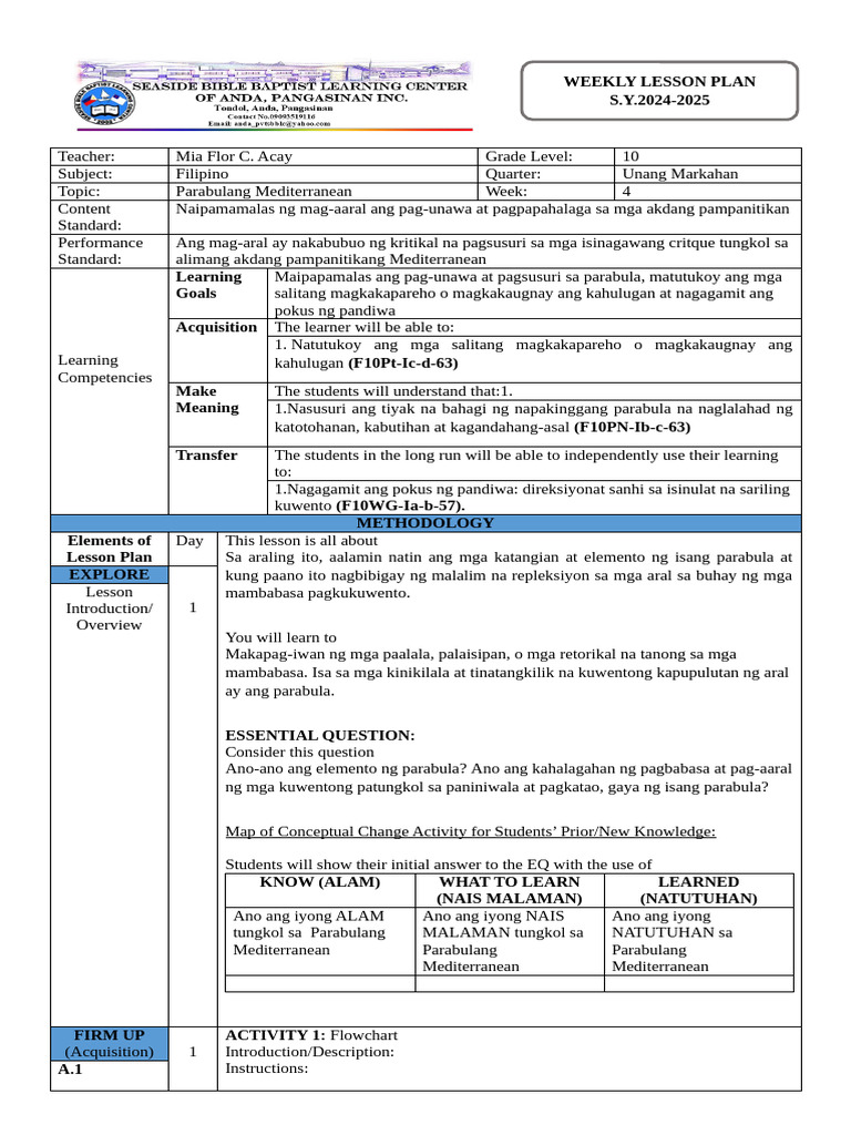 4 Weekly LP G10-Fil | PDF
