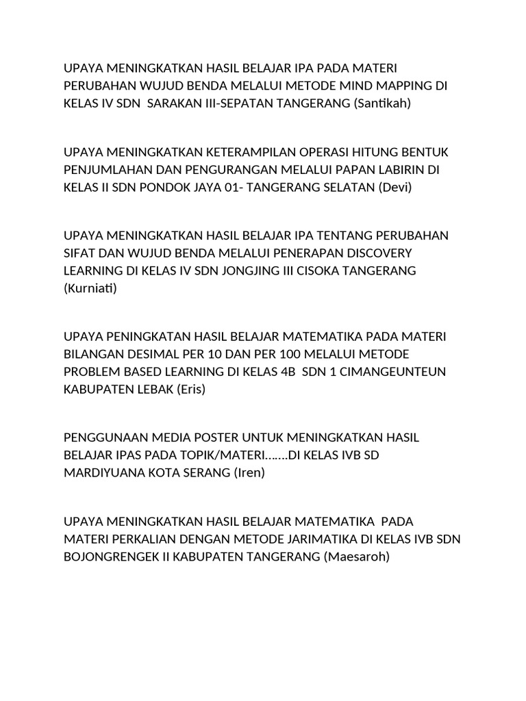 Judul Terkini PKP 2024 | PDF