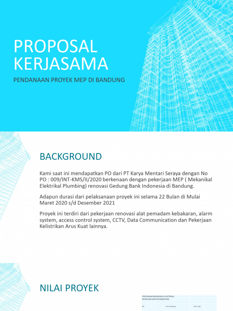 Proposal Kerjasama Pendanaan Proyek rev | PDF