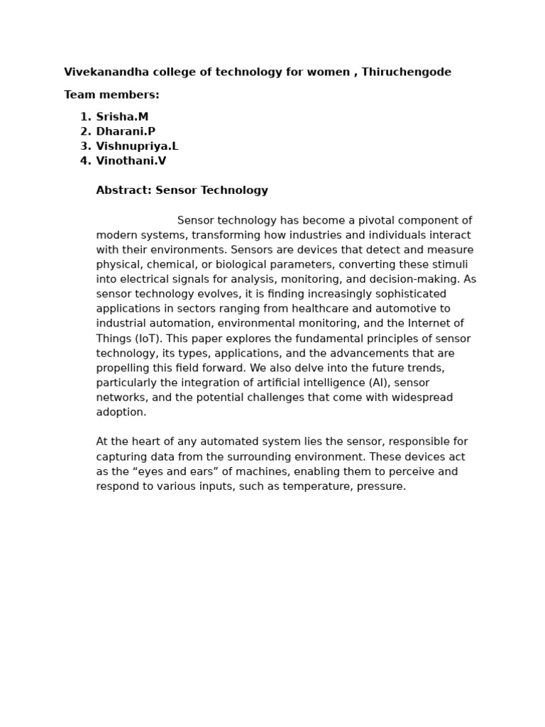 Document ..Sensor | PDF