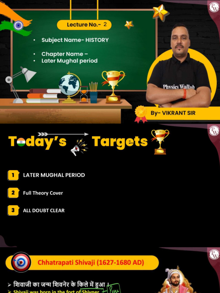 Later Mughal Period 02 - Class Notes | PDF