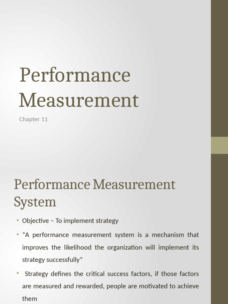 Performance Measurement System Overview | PDF | Measurement | Innovation