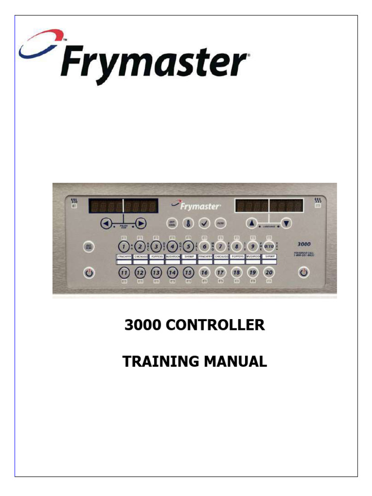 3000-Controller-Training-Manual-Ver-1 59 03 4 26 12 | PDF | Menu (Computing) | Button (Computing)