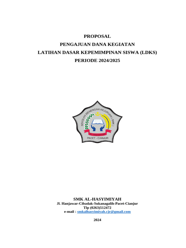 Proposal Ldks Smk Al Hasyimiyah 2024 Pdf