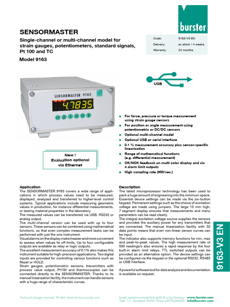 9163_V3_EN | PDF | Instrumentation | Electrical Connector