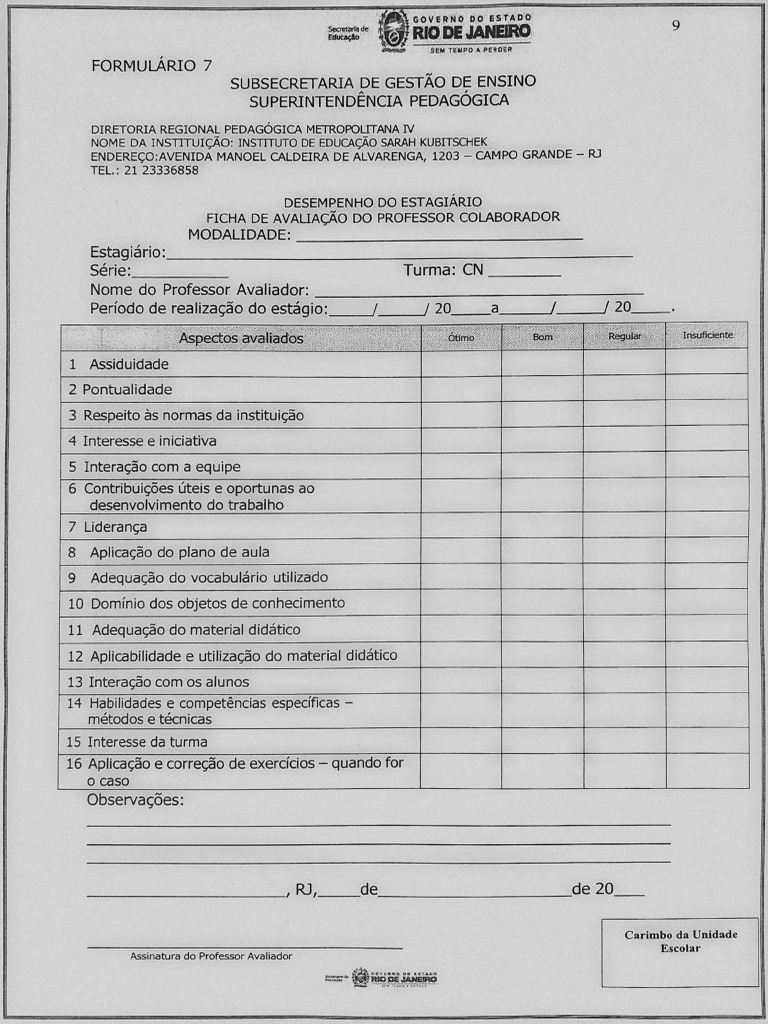 Fórmulario 07 | PDF