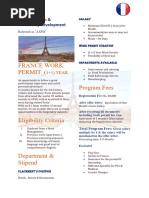 France Visa Application Checklist | PDF