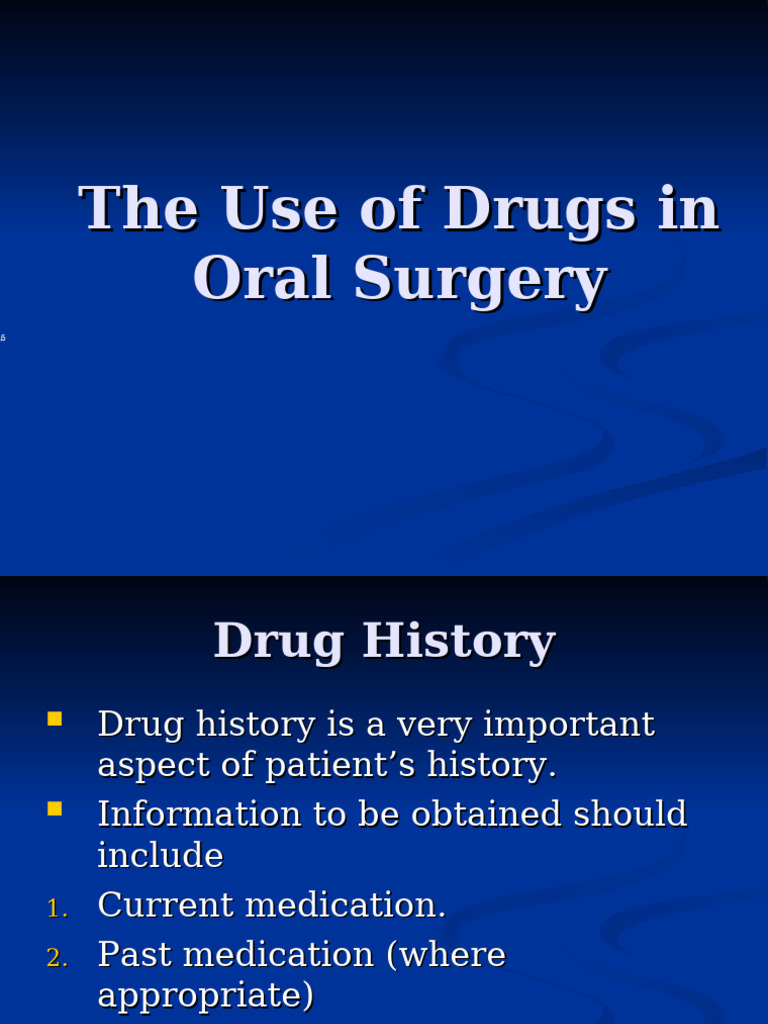 The Use of Drugs in Oral Surgery | PDF | Nonsteroidal Anti Inflammatory ...
