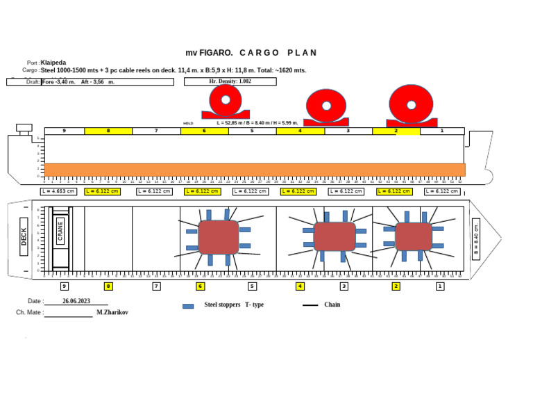 CARGO PLAN. 471-23 Steel + Cable Reel | PDF | Ships | Shipping