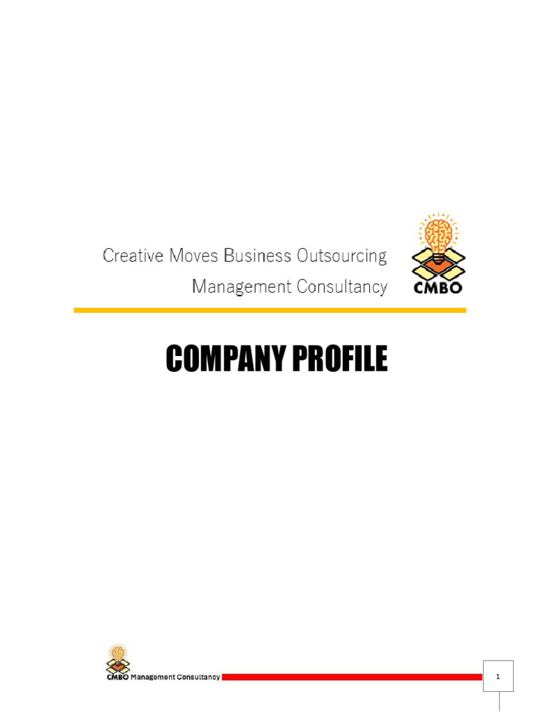 CMBO MGMT CONSULTANCY COMPANY PROFILE DEC 2024 | PDF | Organization ...
