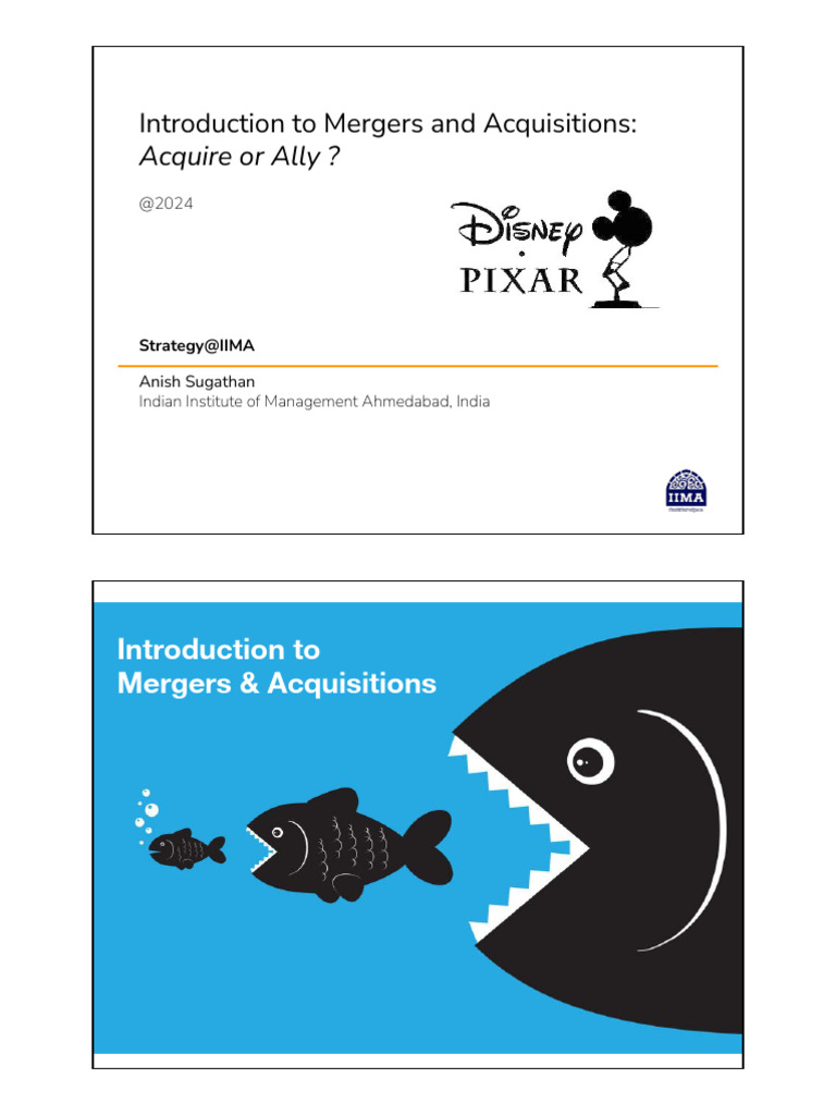 MnA Introduction Disney Pixar Handout | PDF | Pixar | Disney Family