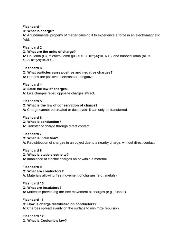 Forces and Fields Questions | PDF | Electromagnetic Induction ...