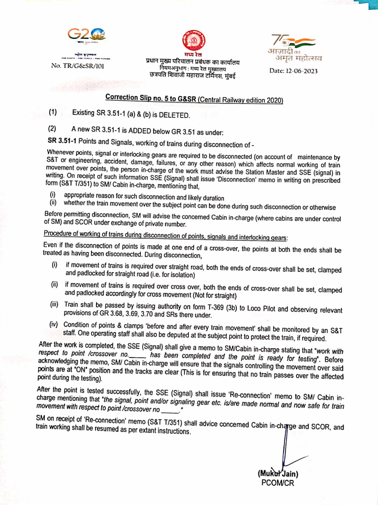 Correction Slip 5 | PDF