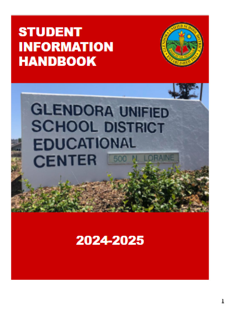 Gusd Student Handbook - Annual Notifications 2024-2025 (Working Copy ...