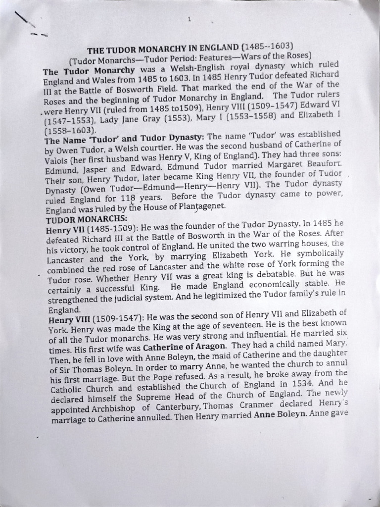 BRITISH HISTORY Complete Notes | PDF