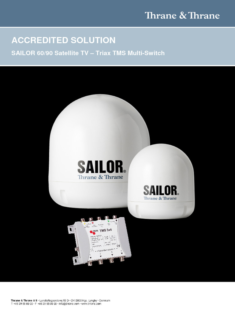 SAILOR_Satellite_TV_Triax_Multi_Switch | PDF | Satellite Television | Radio