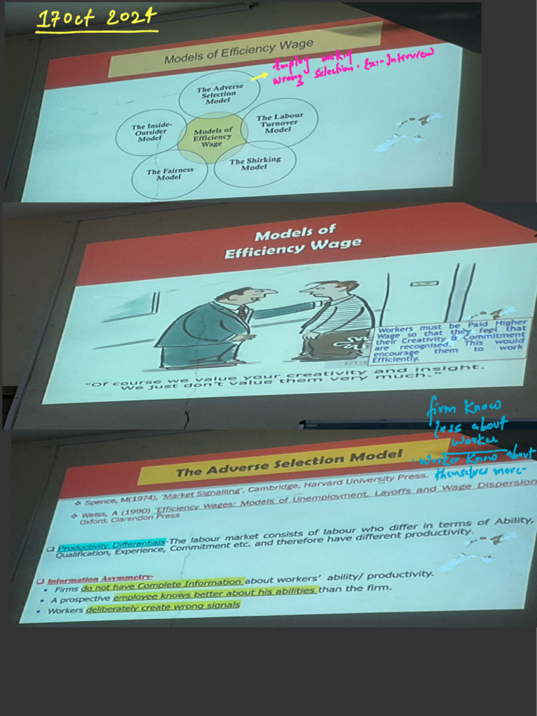 Different Model of Efficiency Wage (17oct 2024) | PDF | Unemployment ...