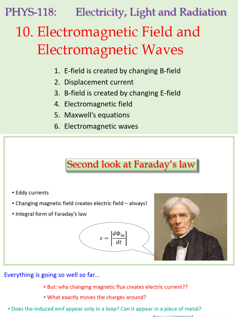 10 - Maxwell Eqs and EM Waves | PDF | Electromagnetic Field ...