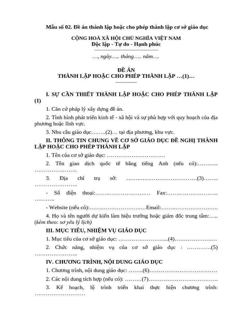 Mau So 02 Phu Luc I | PDF