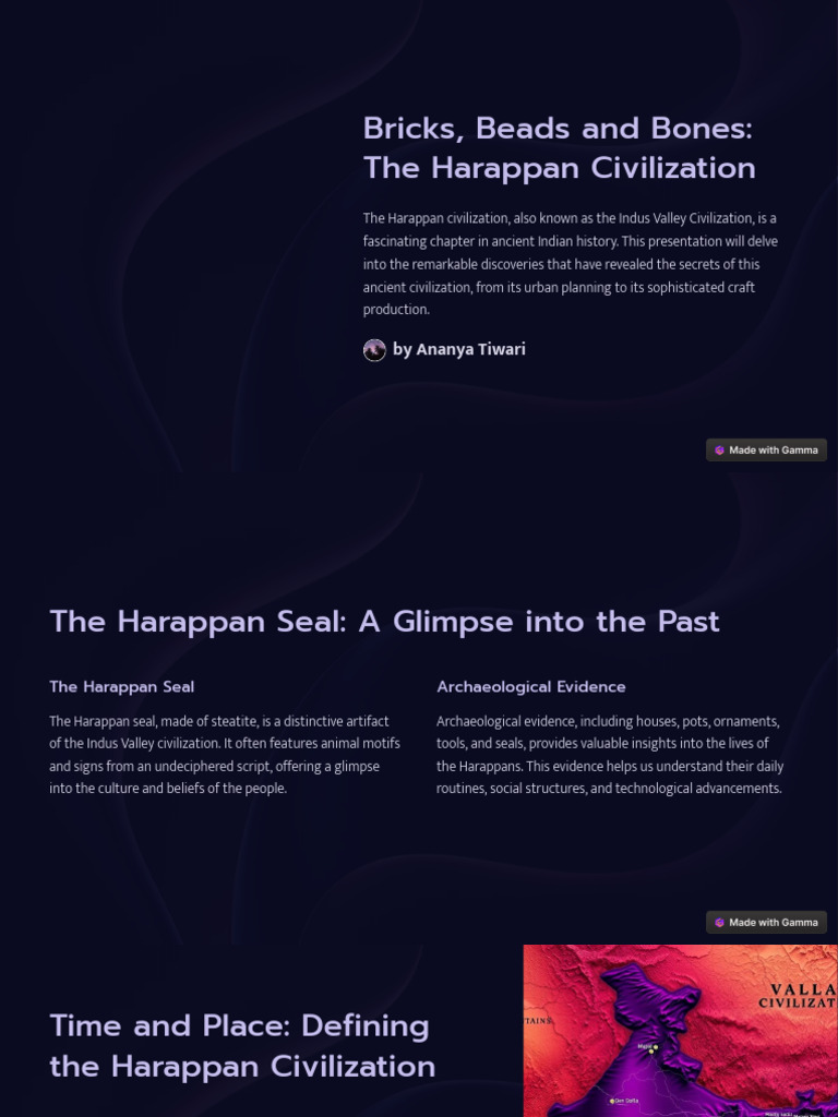 Bricks Beads and Bones the Harappan Civilization | PDF