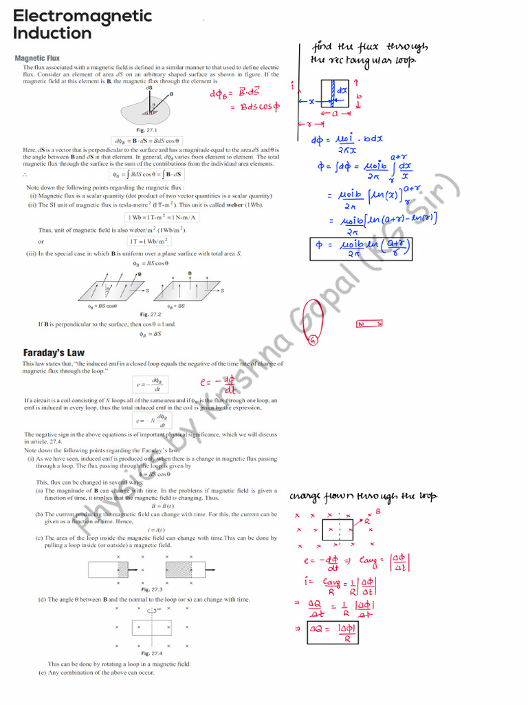 Electromagnetic Induction - Watermark | PDF