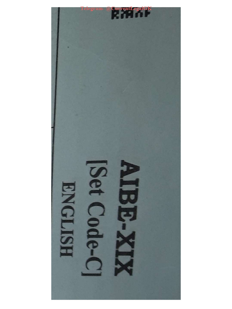 Aibe 19 Pyq 2024 | PDF