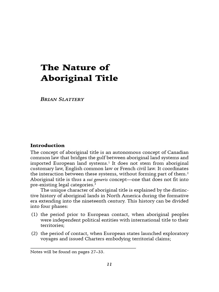 NassValley-nature-of-aboriginal-title | PDF | British Empire | Common Law
