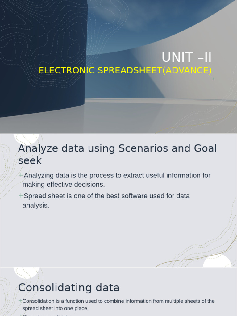 UNIT –II | PDF | Computer Data | Information Science