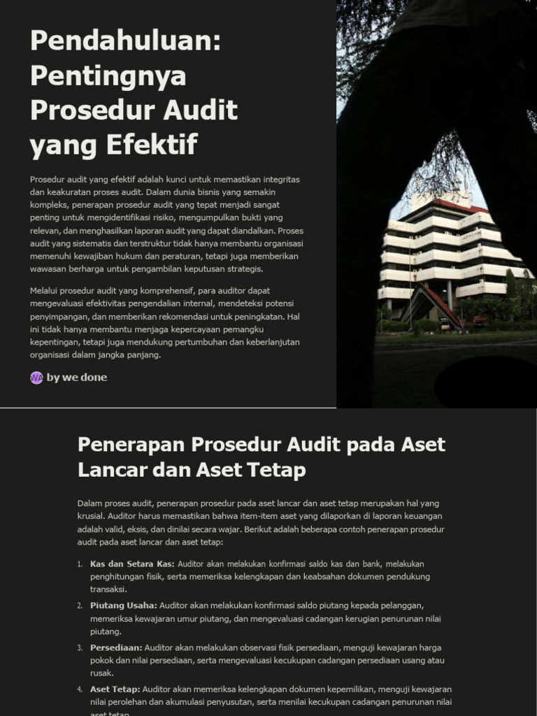Penerapan Prosedur Audit | PDF