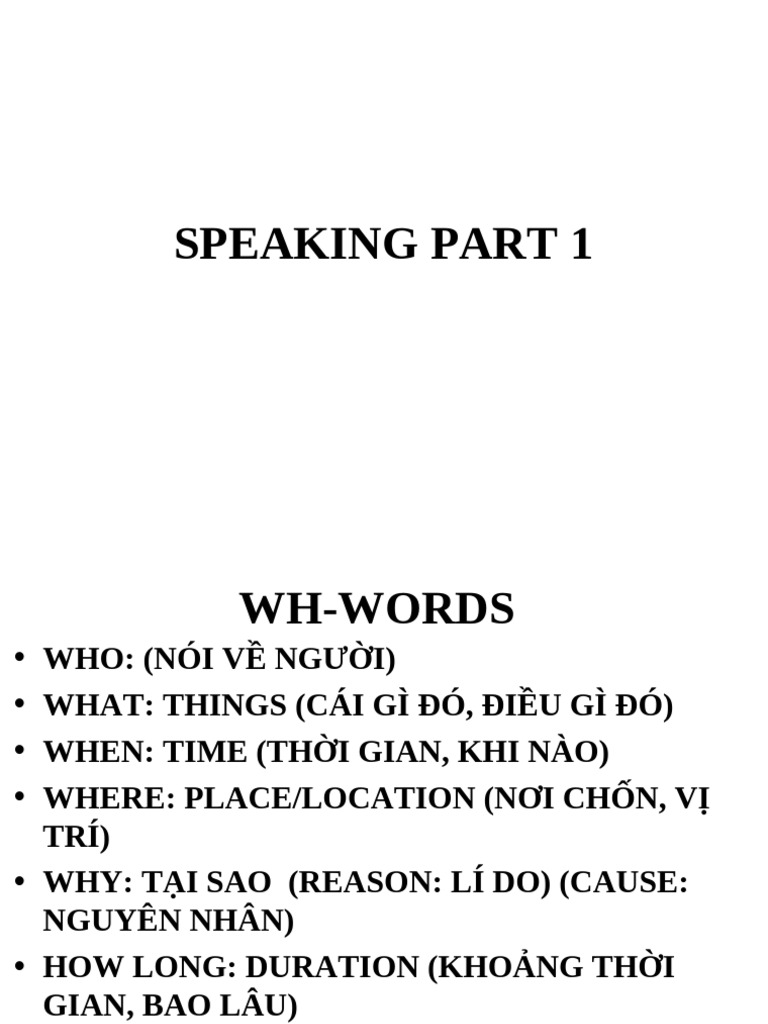 SPEAKING PART 1 Communication | PDF
