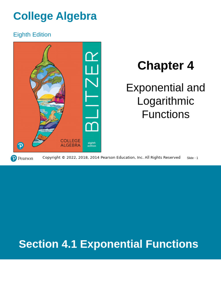 Exponential Functions in College Algebra | PDF | Exponential Function ...