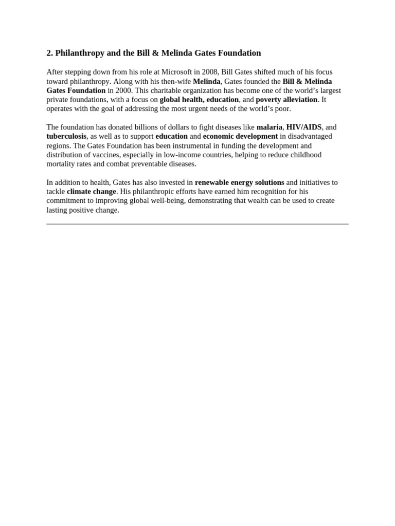 Bill Gates 5 Major Achievements - Part II | PDF